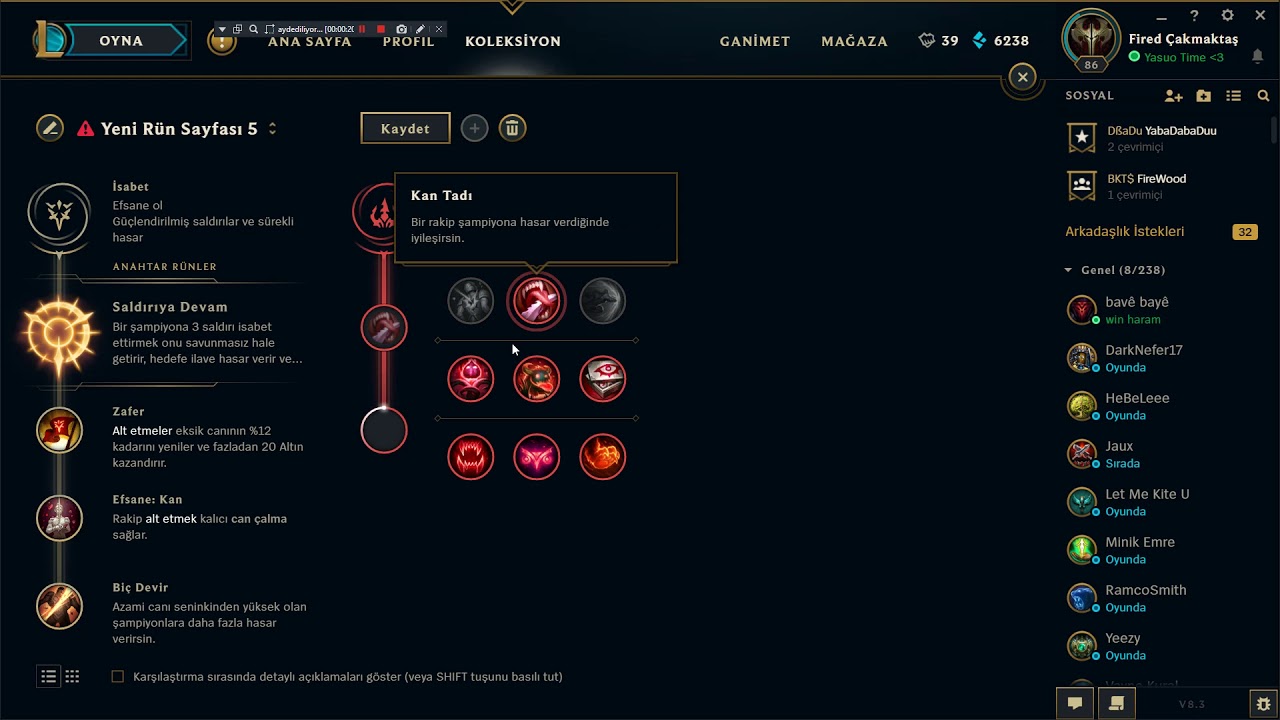 Draven adc SEZON 8 RÜN DİZİLİMİ(LEAGUE OF LEGENDS S8 RÜNES) - YouTube