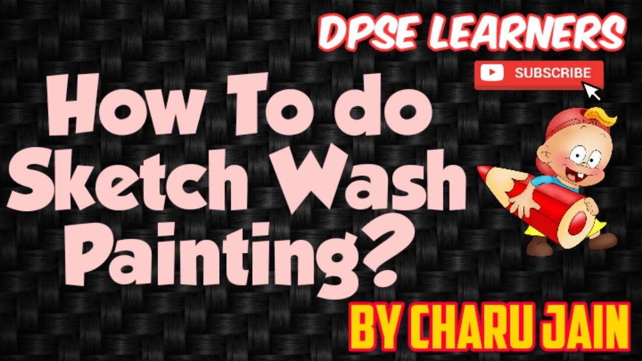 How To Do Sketch Wash Painting ? Sketch Wash Painting For Art File II ...