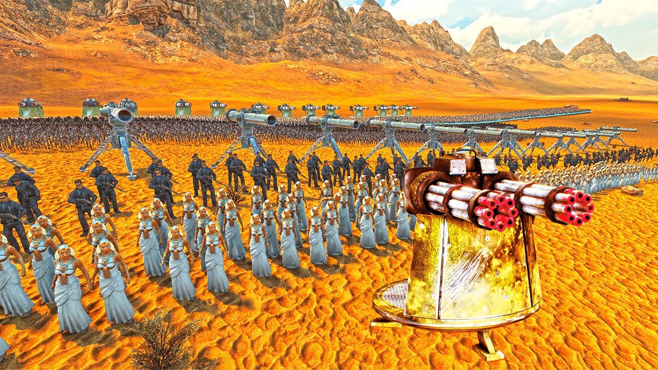 Double Minigun Turret, Darth Vader & Cleopatra vs 2.5 Million Khorne ...