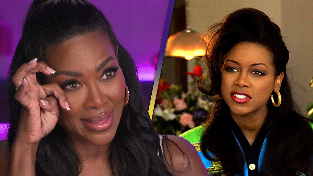 Kenya Moore CRIES Watching 1993 Interview (Exclusive) - YouTube