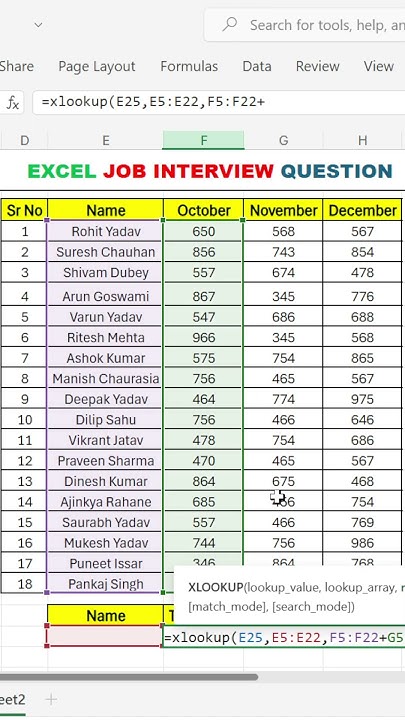 Excel Job Interview Questions You NEED to Know! | Instant Tips for 2025! #exceltips #shorts ...