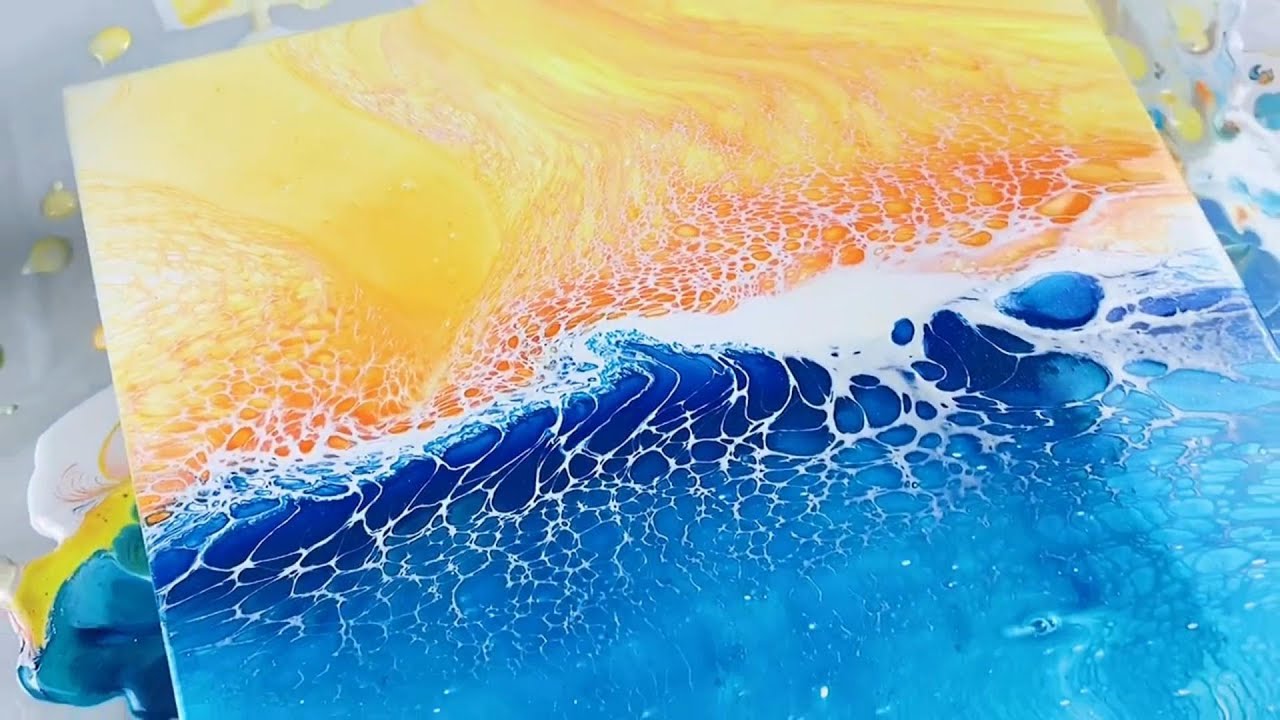 DIY Amazing Fluid Art Painting Work | Learn in One Minute - YouTube