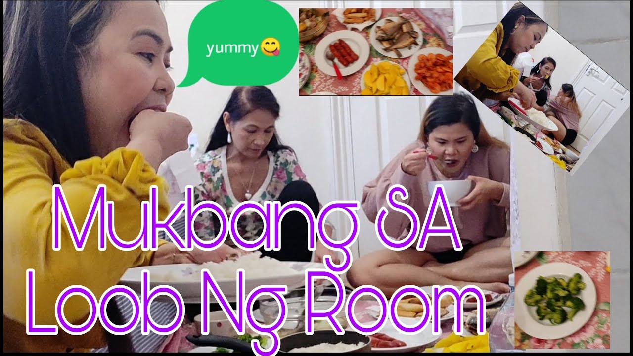 Mukbang inside the Room Collab #2 @Balotskie23 - YouTube