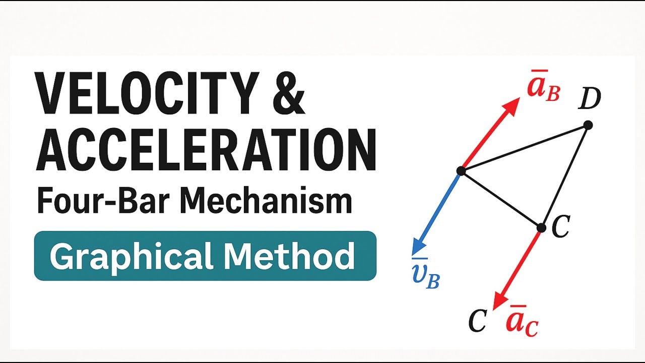 Velocity and Acceleration Analysis of Four Bar Mechanism (Graphical ...