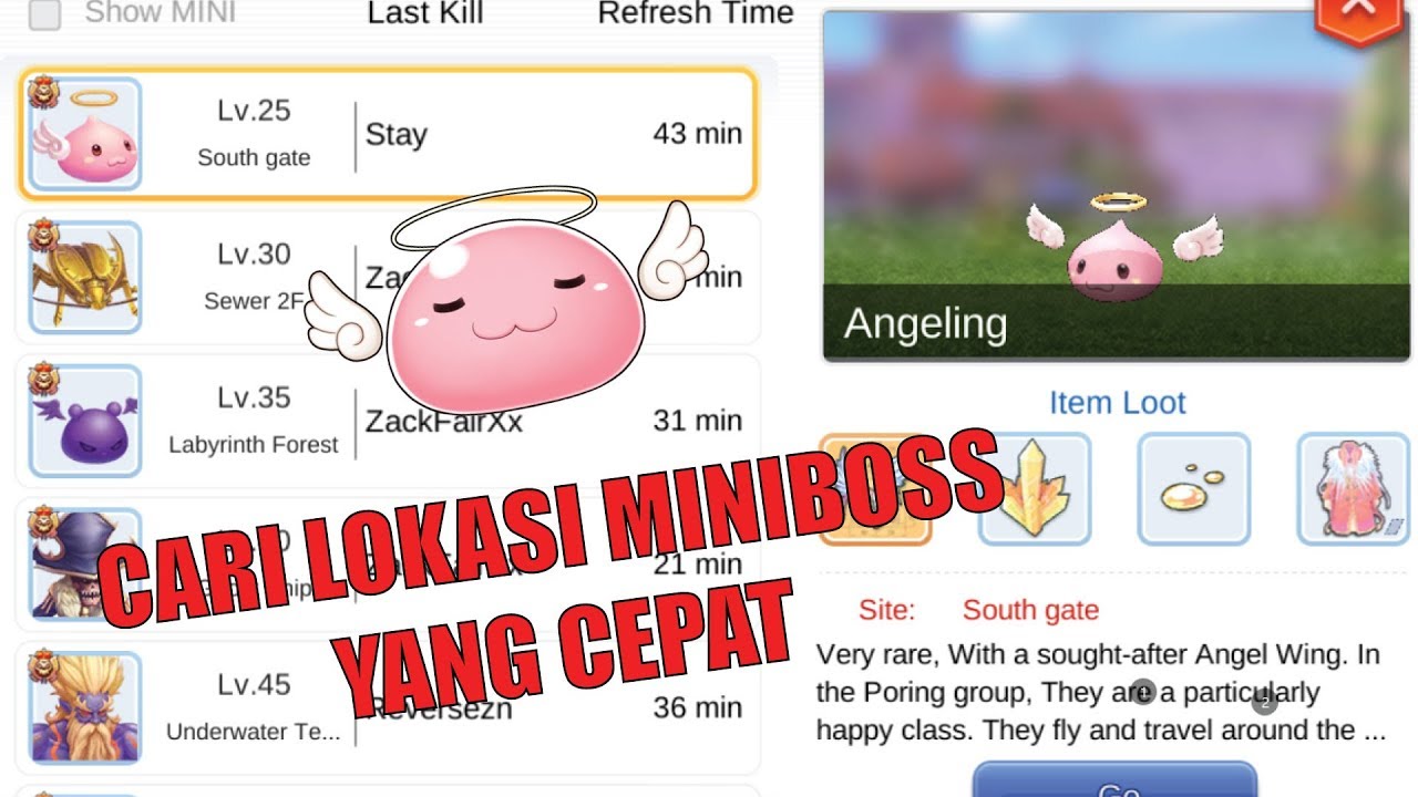 Cara Hunting Lokasi Mini Boss Ragnarok Mobile - YouTube