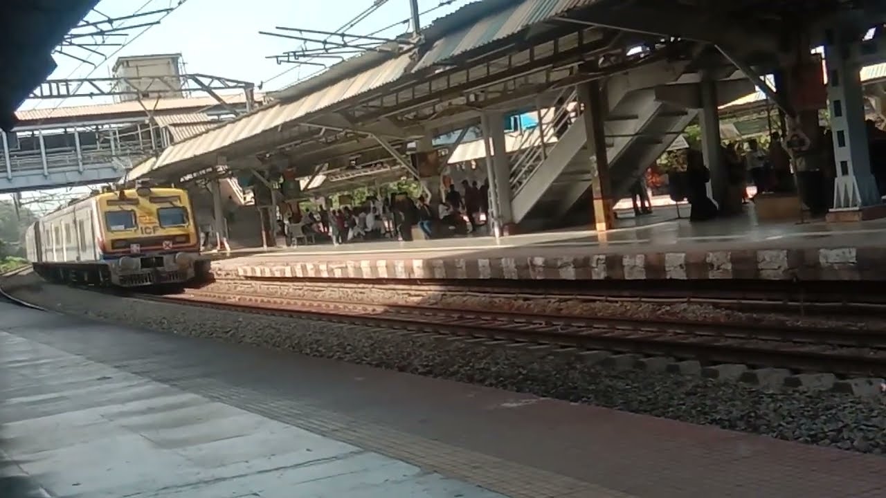 EMU train electric multiple unit train Mumbai local train fast local ...