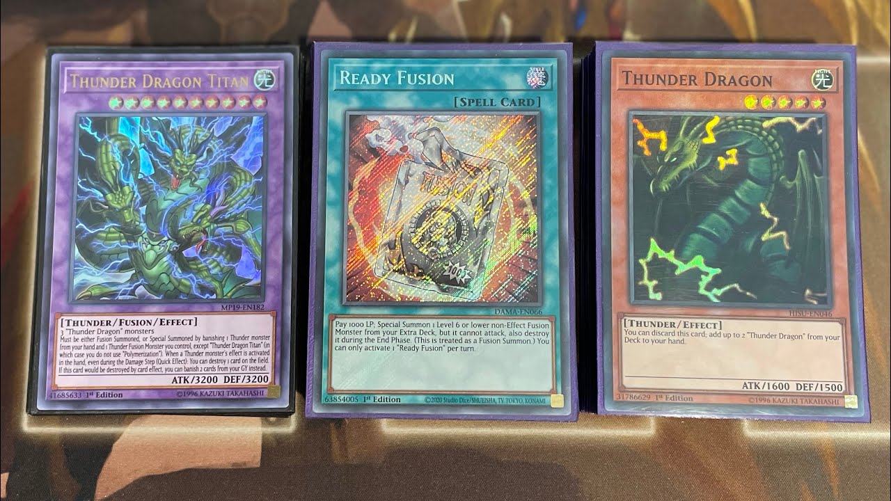 Pure Thunder Dragons with Ready Fusion - Deck Profile + Test Hands ...