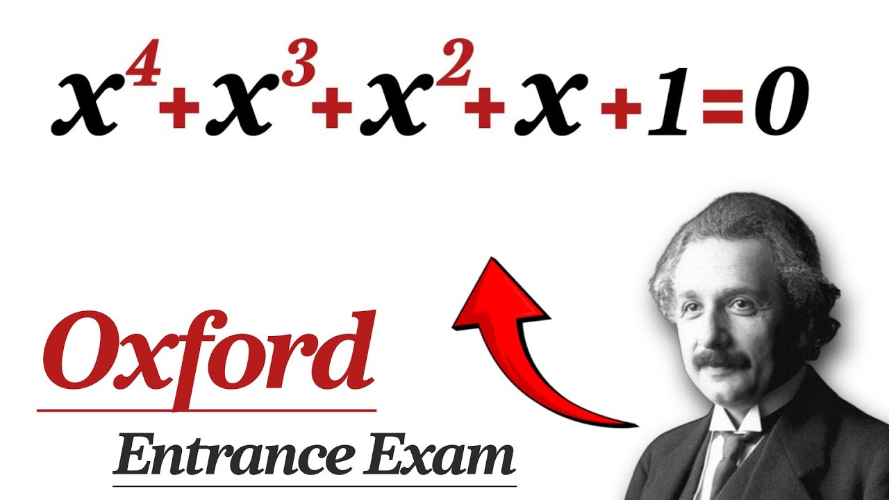 Oxford entrance exam question | How to solve for "x"? - YouTube