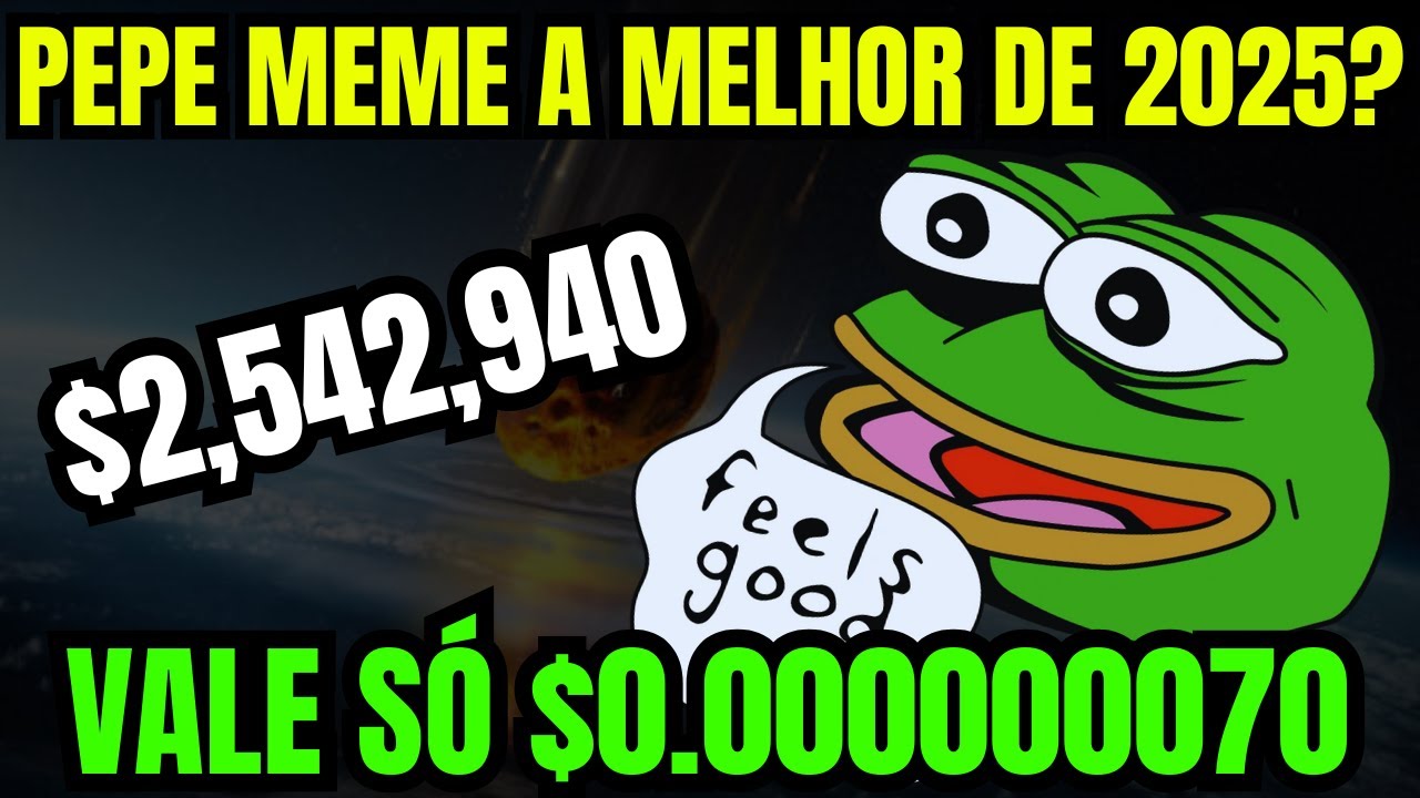 PEPE MEME PODE SER GRANDE EM 2025 - APENAS $0.000000070 - YouTube