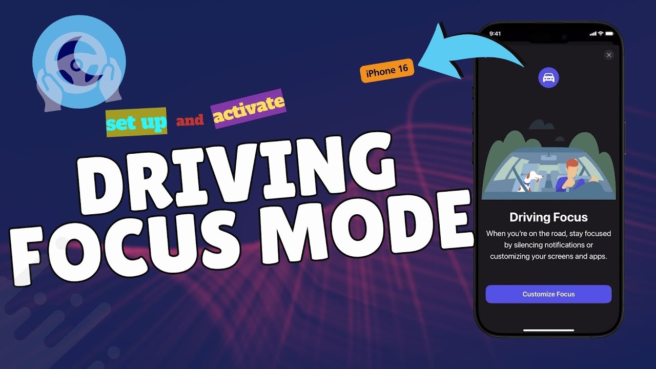 How to Set Up and Activate Driving Focus on iPhone 16 - YouTube