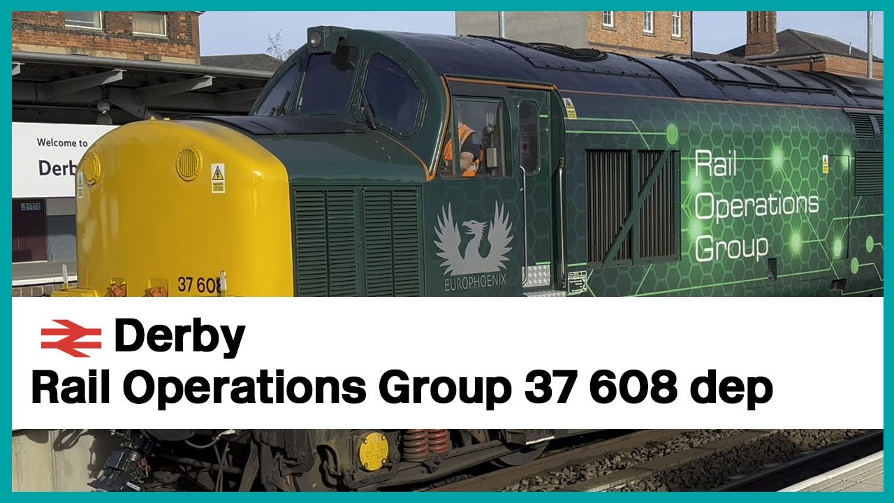 ROG 37 608 departing Derby 13/09/25 - YouTube