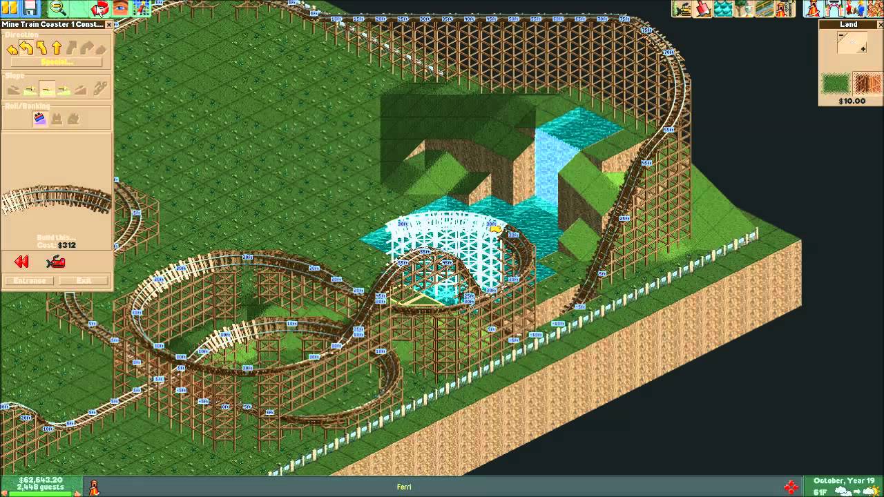 RCT2 Building the MegaPark [Part 7] "FINALLY a coaster worth keeping ...
