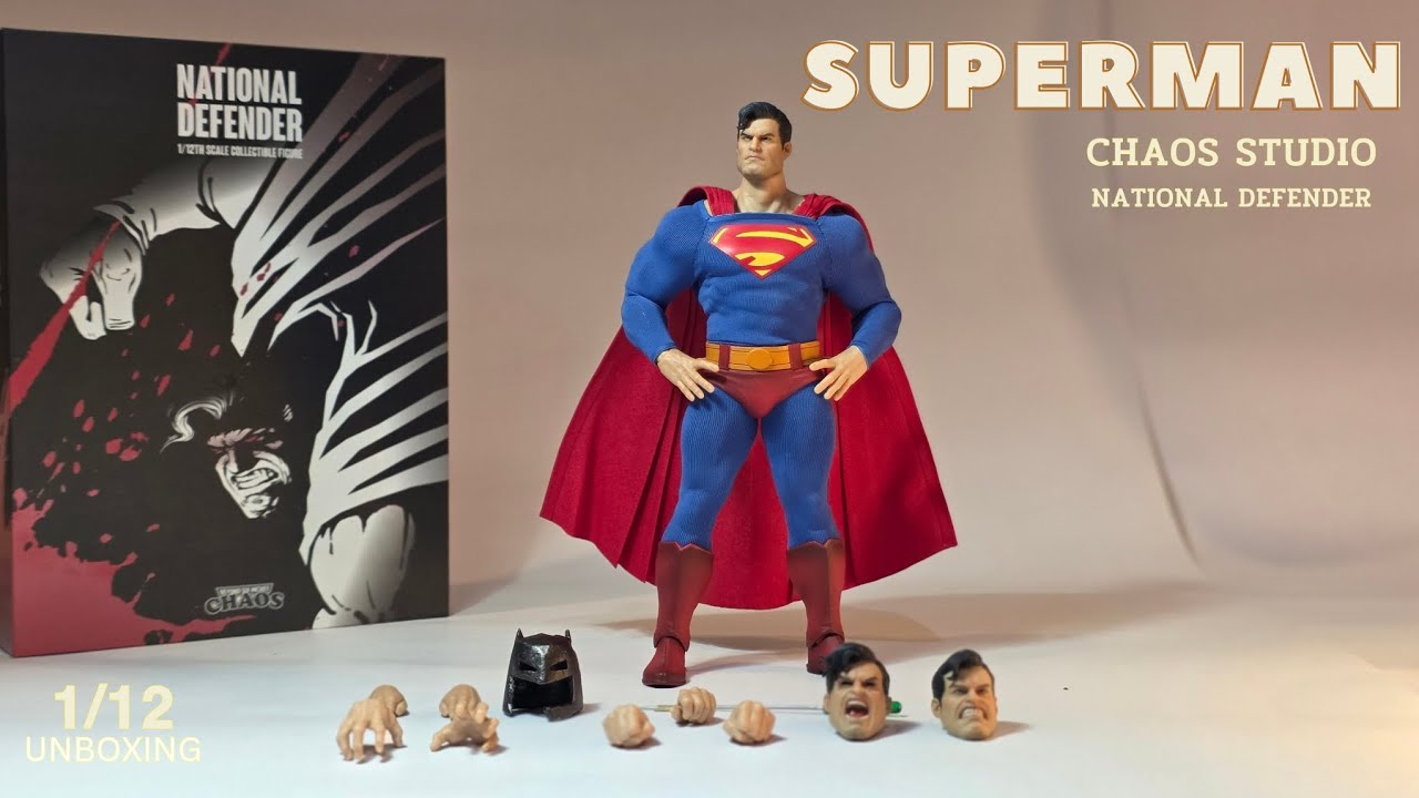 Superman Chaos Studio : National Defender 1/12 Scale - YouTube