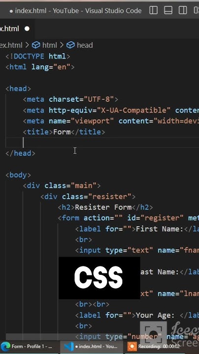 Html ️css Relation Html Form Form Using Html And Css Html Css Ar Web Developers Youtube 7670