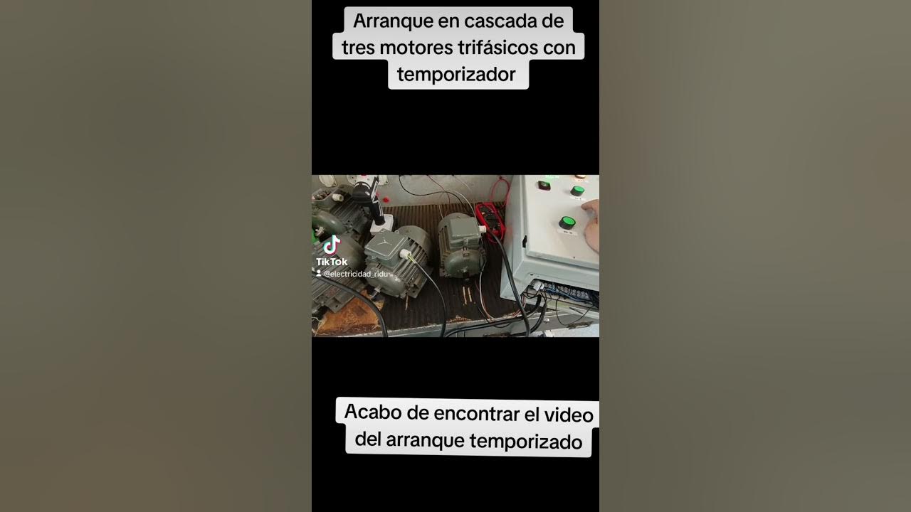 Arranque en cascada de tres motores trifásicos con temporizador. - YouTube