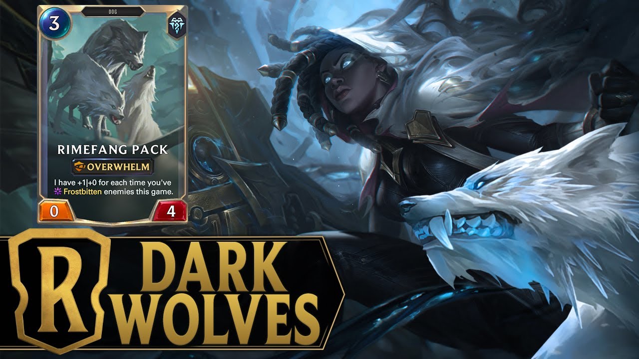 The Pack of Dark Wolves - Senna Ashe Deck - Legends of Runeterra - YouTube