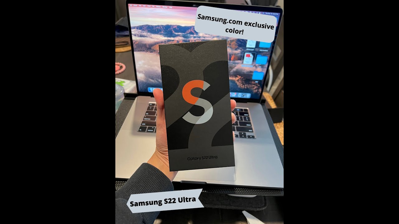 Samsung S22 ultra quick unboxing - samsung exclusive color - YouTube