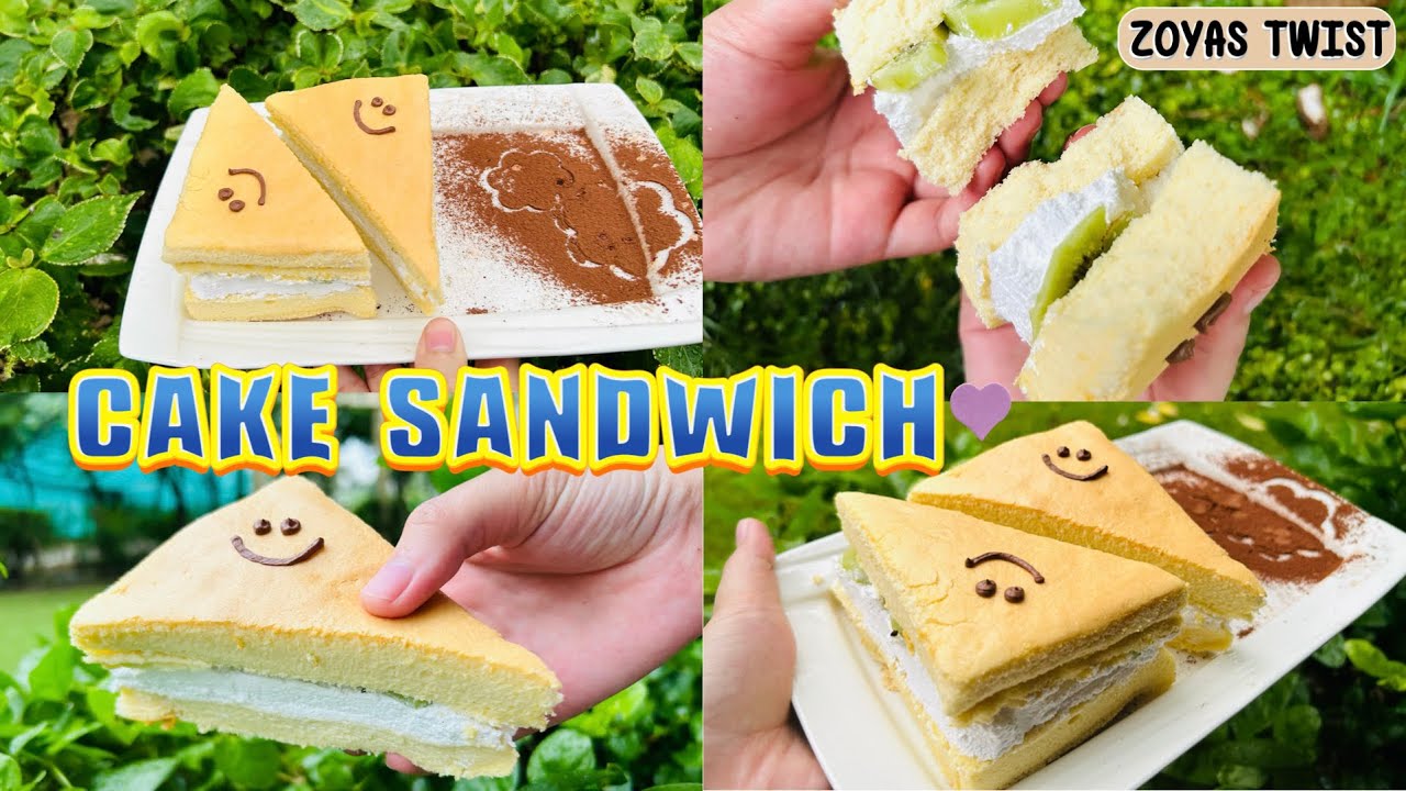 Cake Sandwich🍰| Easy Cake Recipe - YouTube
