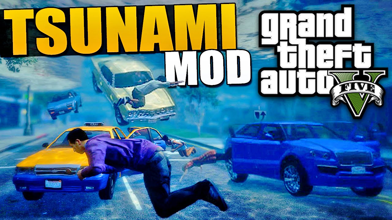 GTA V MOD TSUNAMI - YouTube