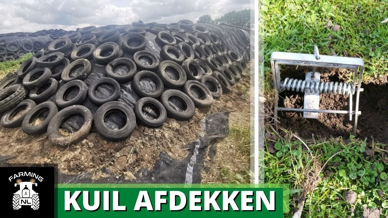 De Kuil Helemaal Afdekken Met Banden & Mollen Vangen - YouTube