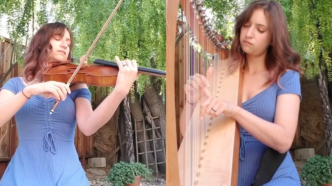 Sally Gardens-- Harp and Viola (played on Triplett Christina Therapy ...