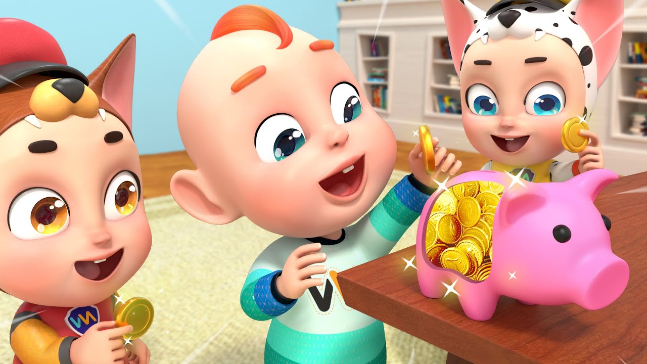 🐷Piggy Bank Song |💰Save Money Everyday! | Saving Coins | Good Habits ...