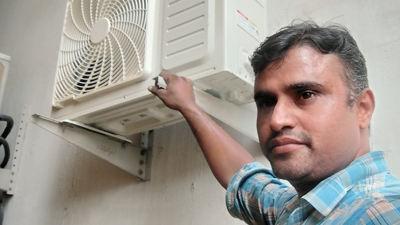 split AC piping work - YouTube