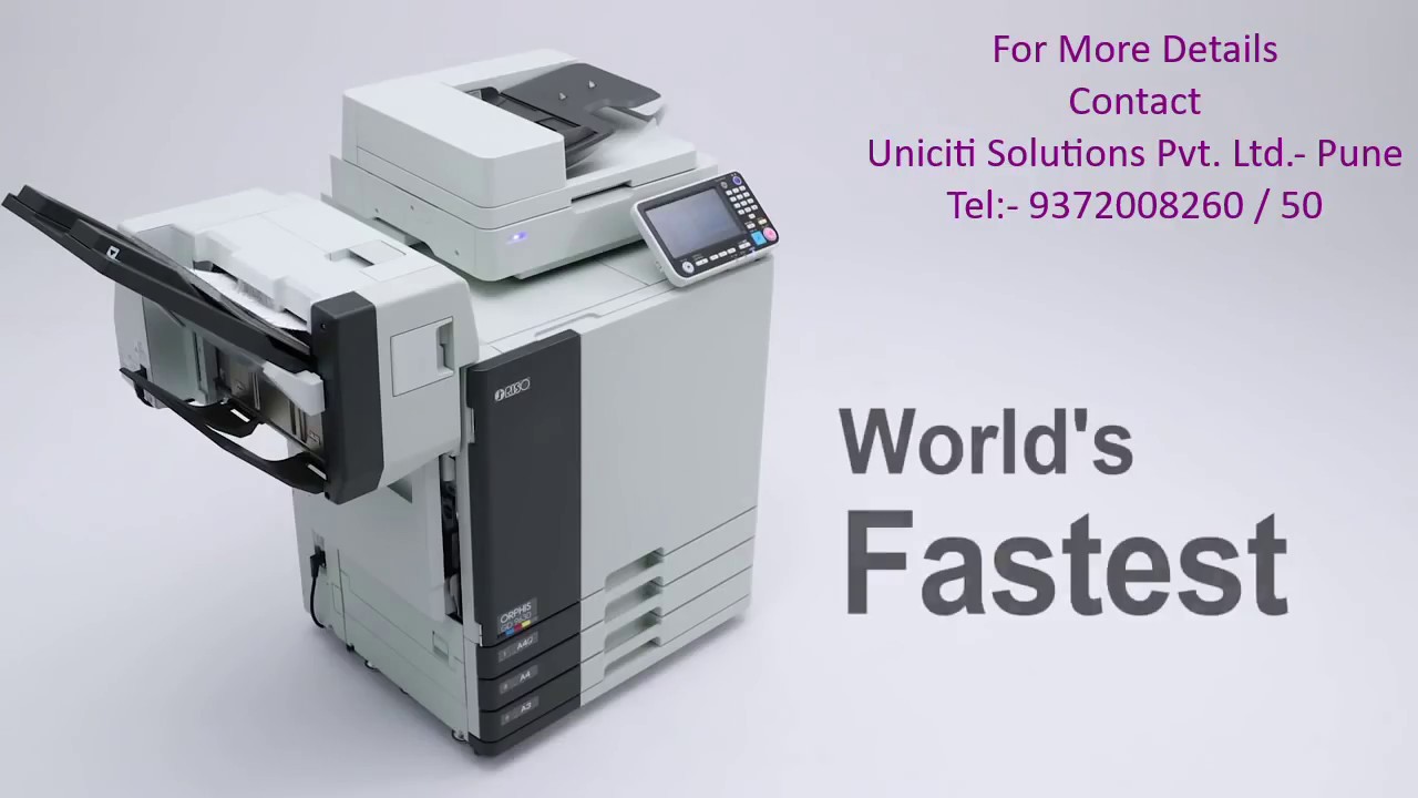 Riso Comcolor GD Series - YouTube