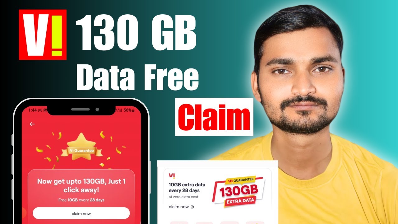 Vi 130 gb data kaise paye || Vi 130 gb data free || Vi 130 gb data 2025 ...