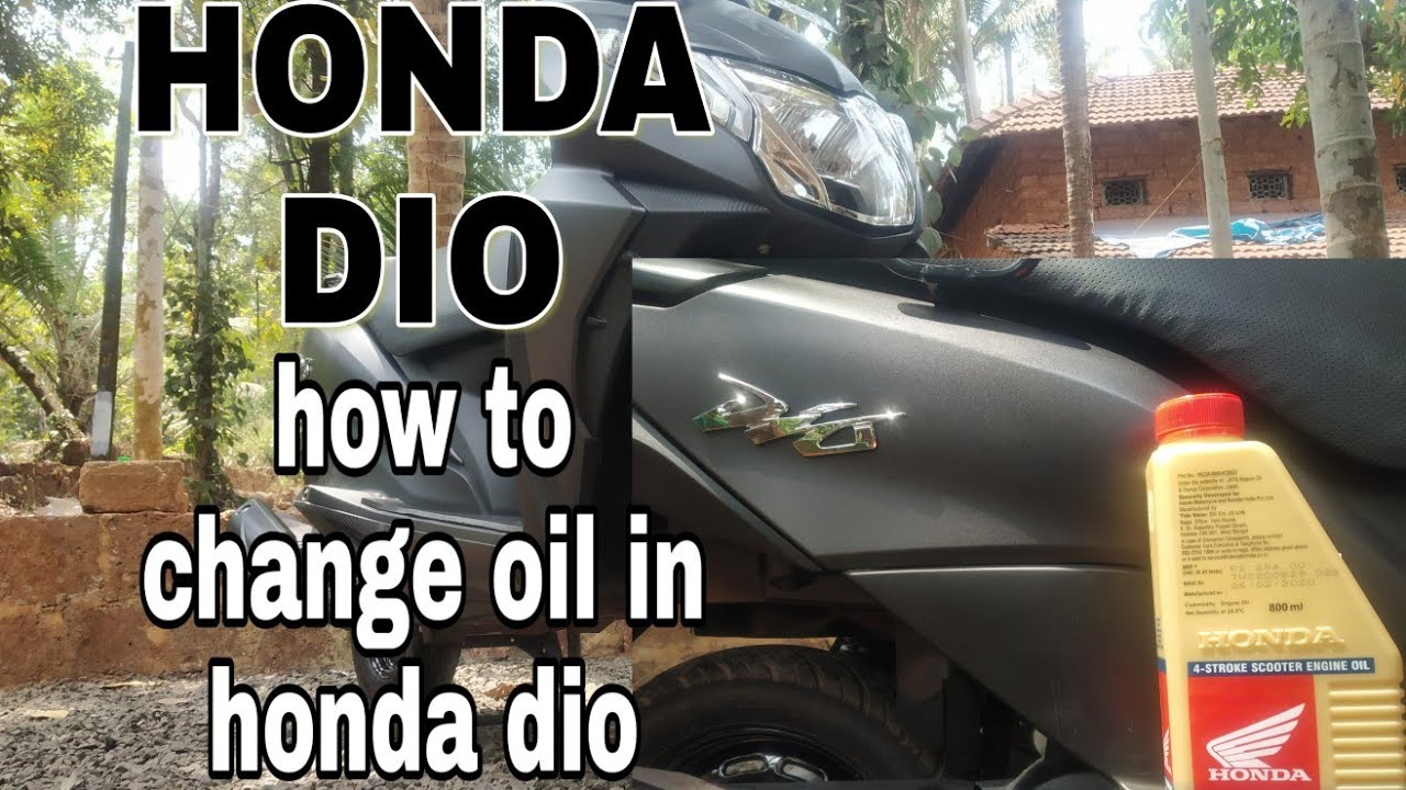 how to change engine oil in dio scooter - YouTube