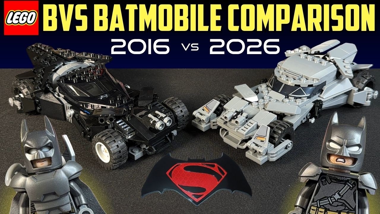 COMPARISON LEGO Batman BvS Batmobile (2016 vs 2026) - YouTube