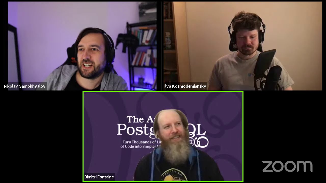 Postgres Thursday s01e04: Dimitri Fontaine. The Art of PostgreSQL; pg ...
