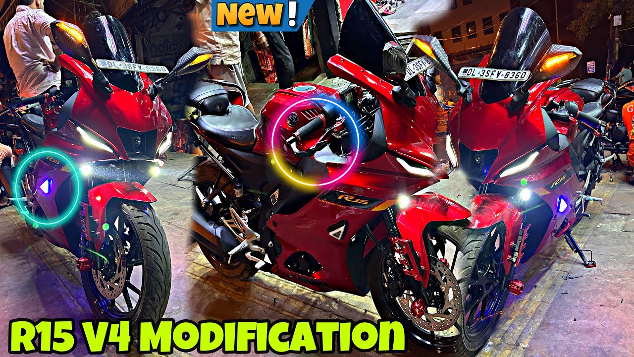Yamaha R15 V4 Best Modification | Indonesian Visor | R15 V4 Modified ️ ...