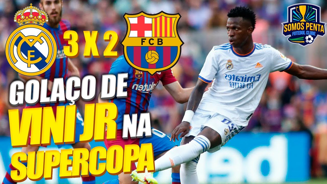 GOL VINICIUS JR VS BARCELONA | Supercopa da Espanha | Real Madrid 3 vs ...
