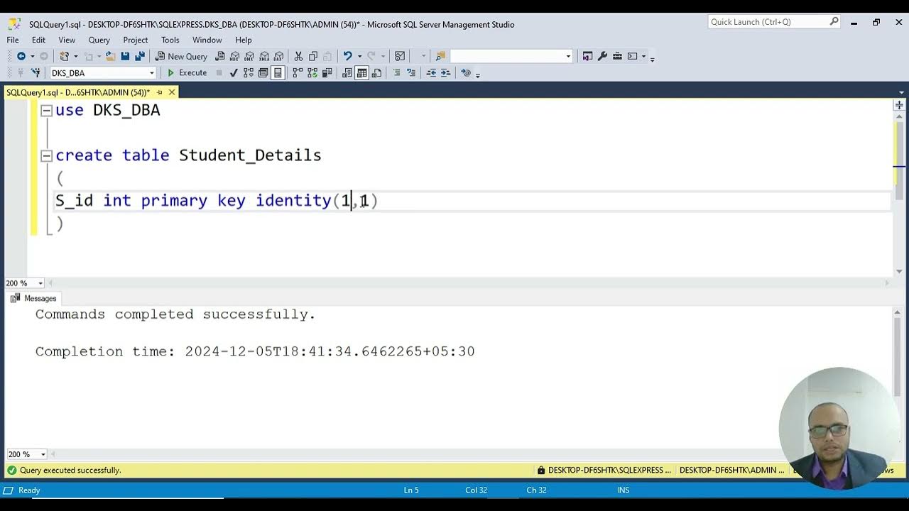 #Auto Generated ID in SQL Session-7 @divakarkushwaha9918 - YouTube