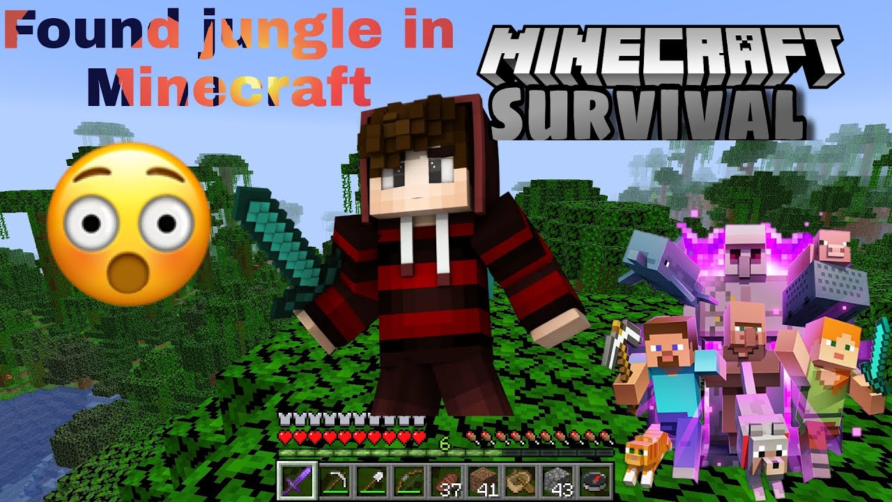 How to find jungle biome in survival Minecraft java 1.16 - YouTube