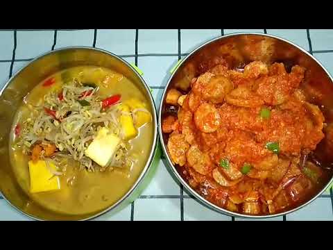 masak sayur toge kuah kari, balado tempe bakso - YouTube