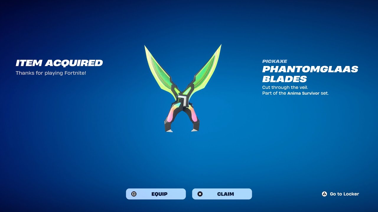 How To Get Phantomglaas Blades Pickaxe NOW FREE In Fortnite! (Free ...