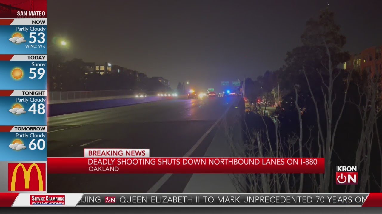 Fatal shooting shuts down northbound lanes on I-880 in Oakland - YouTube