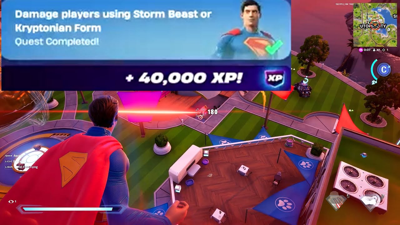 Damage players using Storm Beast or Kryptorian Form Fortnite - YouTube