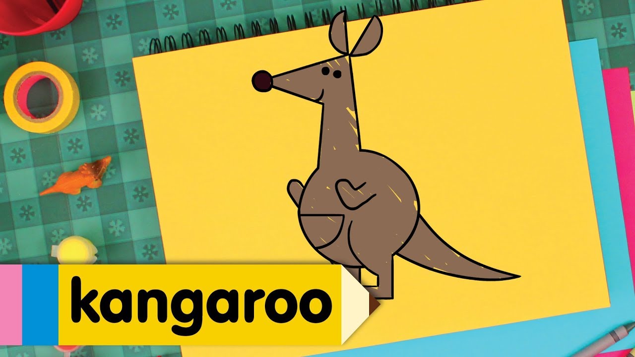How to Draw a Kangaroo | Super Simple Draw | Step By Step - YouTube