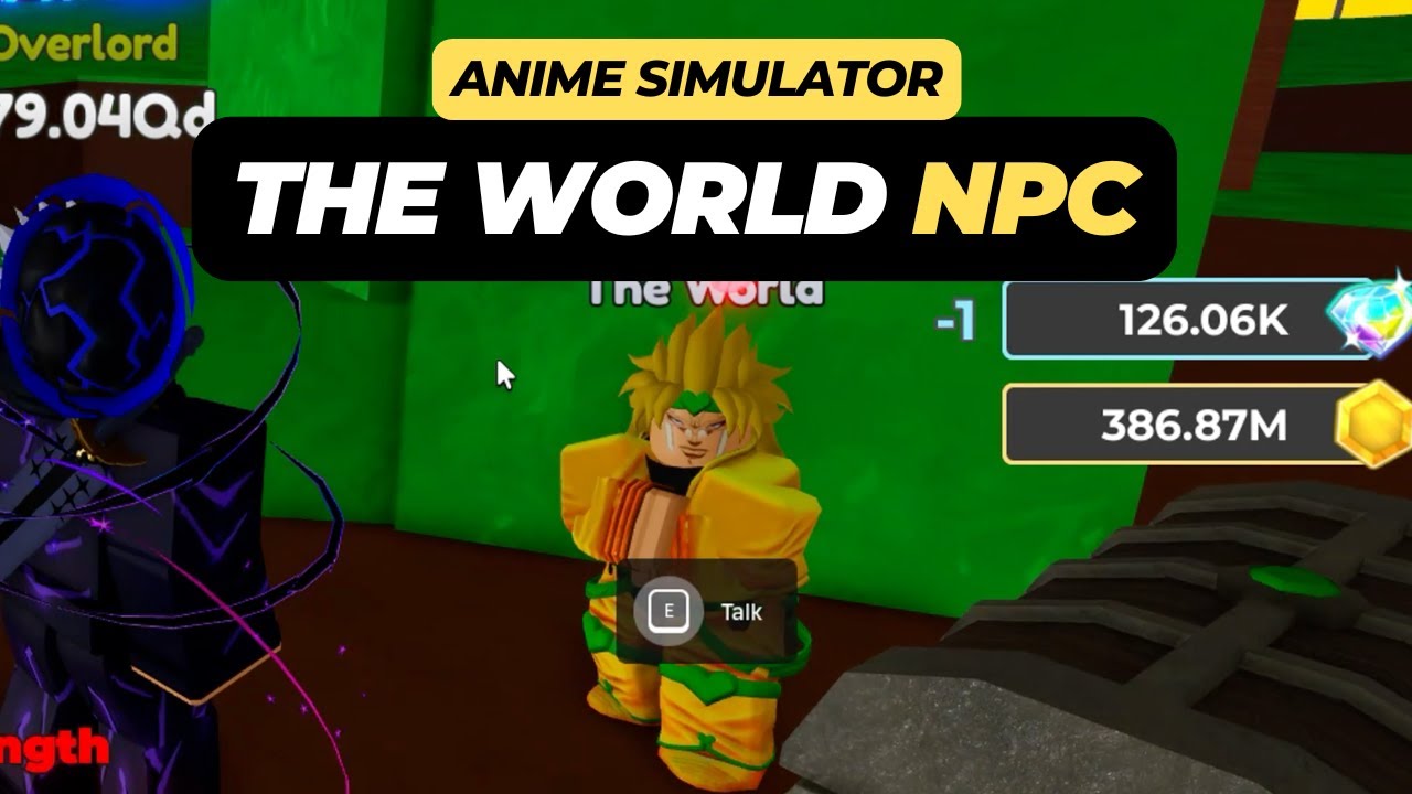 World NPC Location in the First World - Roblox Anime Simulator - YouTube