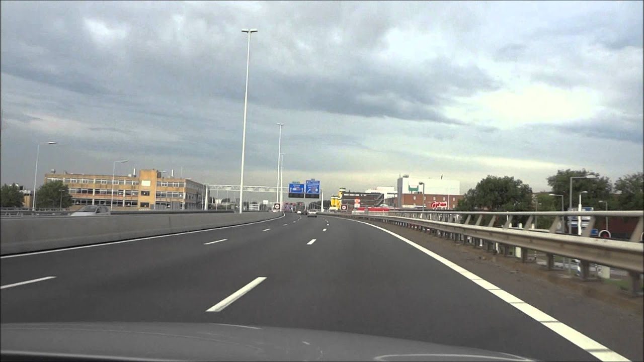 Autosnelweg/Rijksweg A20: Maassluis - Rotterdam - Knooppunt Gouwe - YouTube