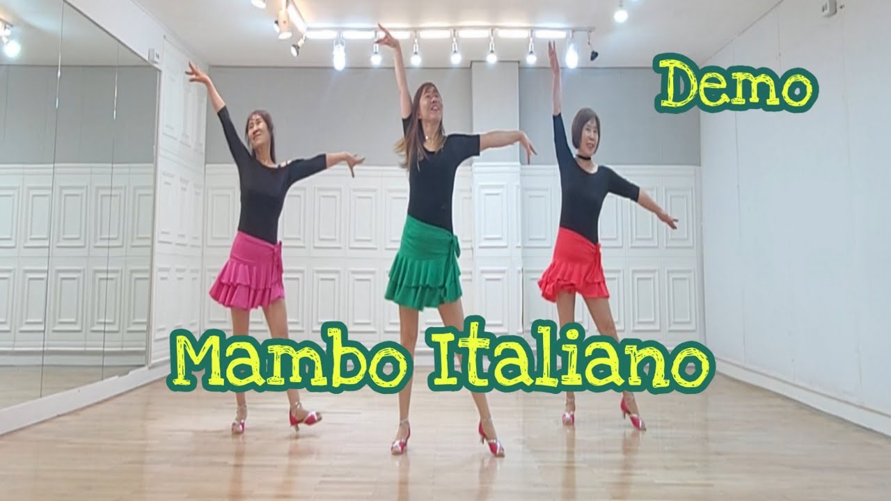 Mambo Italiano - Line Dance (Demo)/High Beginner/David Ang - YouTube