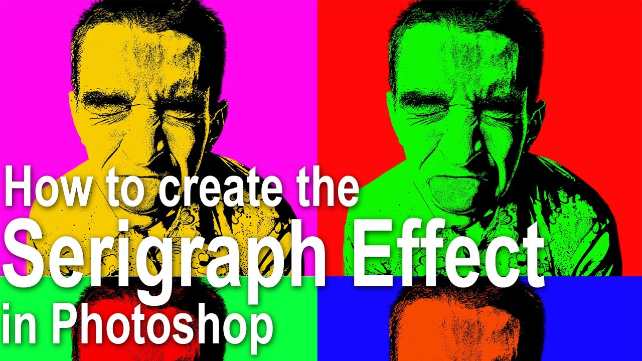 Photoshop Tutorial How To Create The Serigraph Print Effect Youtube