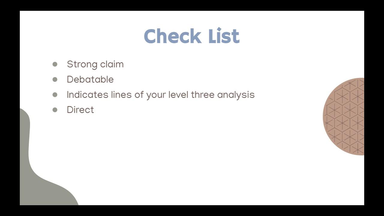 How to Write a Strong Claim - YouTube