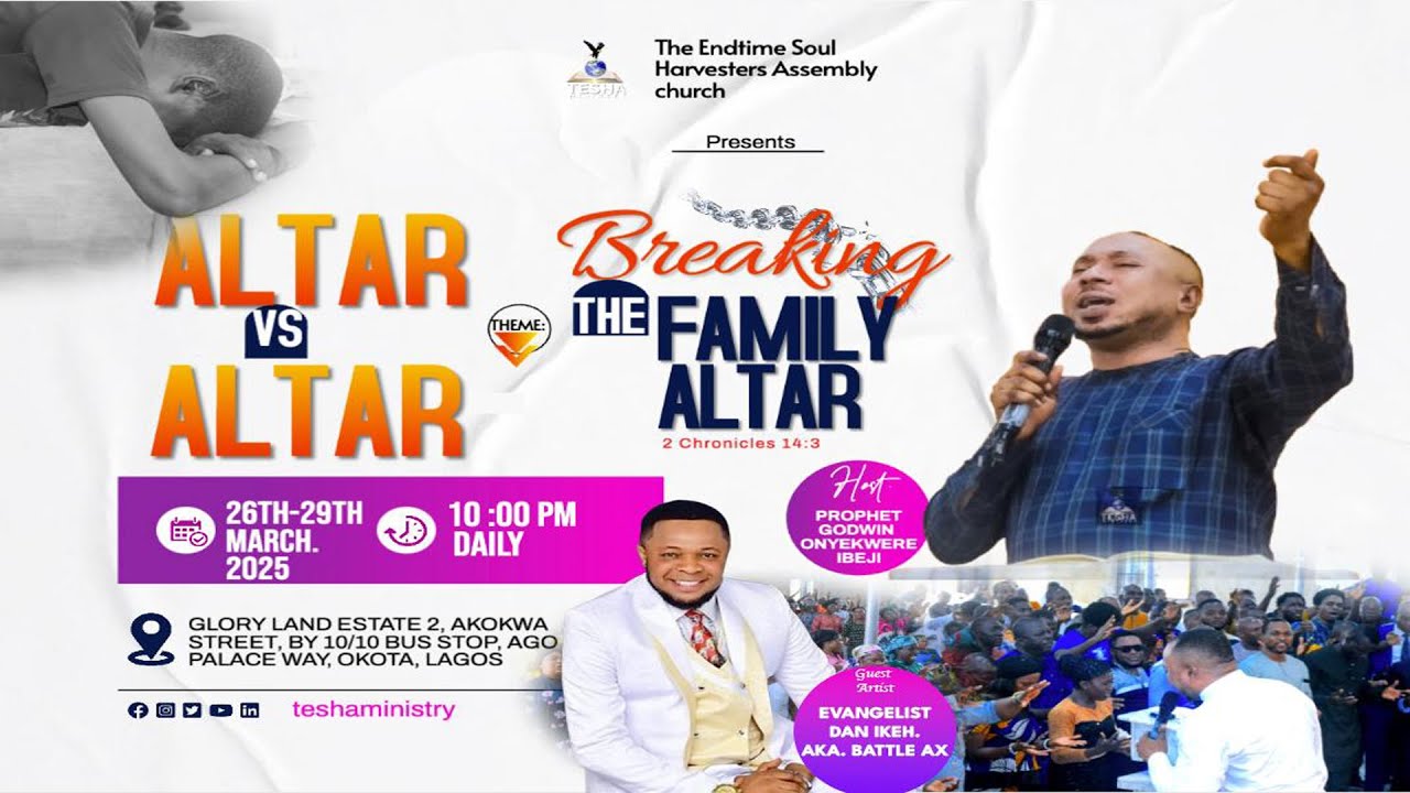 PRAY, INVITE, PLAN AND ATTEND (ALTAR VS ALTAR 2025) Prophet Godwin ...