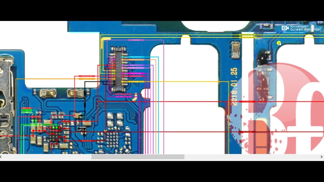 schematic diagram of Samsung A205 back camera - YouTube