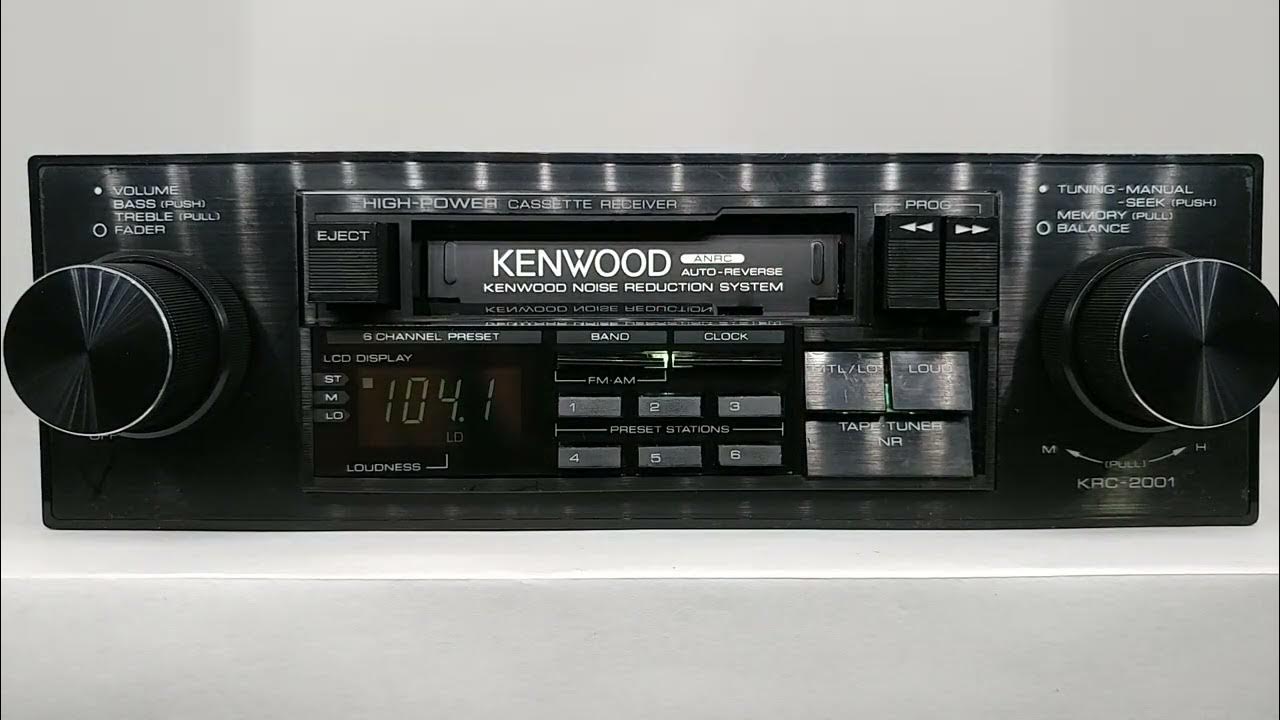 Vintage Kenwood KRC-2001 AM^/FM cassette car stereo #7 rare old - YouTube