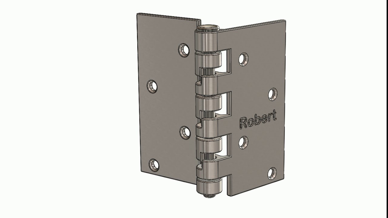 Hinge Simulation Solidworks Youtube